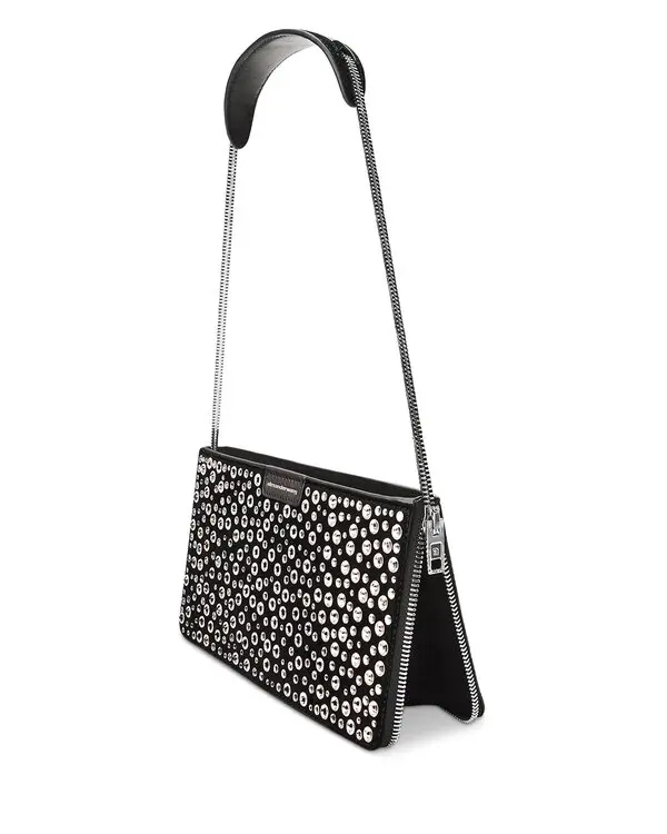 Alexander Wang Siren Embellished Leather Pouchette