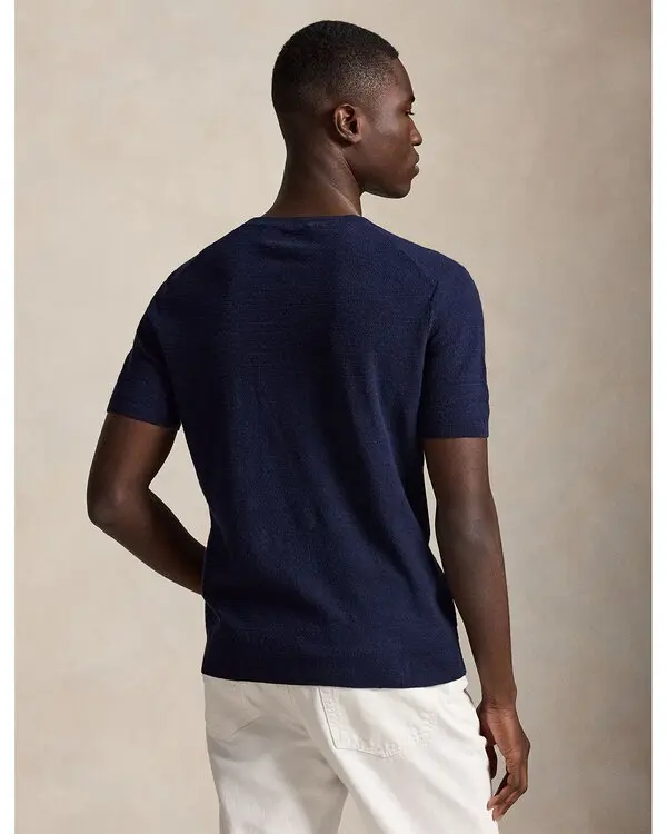 Polo Ralph Lauren Textured Knit Short Sleeve Sweater