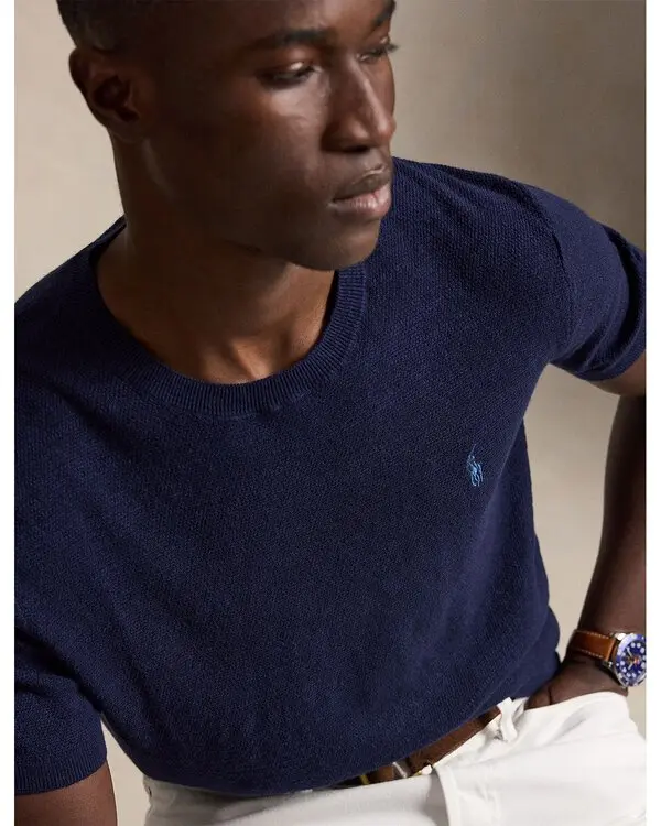 Polo Ralph Lauren Textured Knit Short Sleeve Sweater