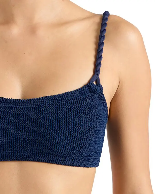 Hunza G Underband Bikini Top & Bikini Bottom - Navy