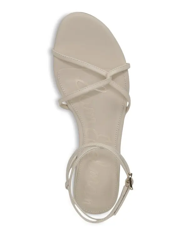 Sam Edelman Ellina Strappy Flat Sandals - Modern Ivory