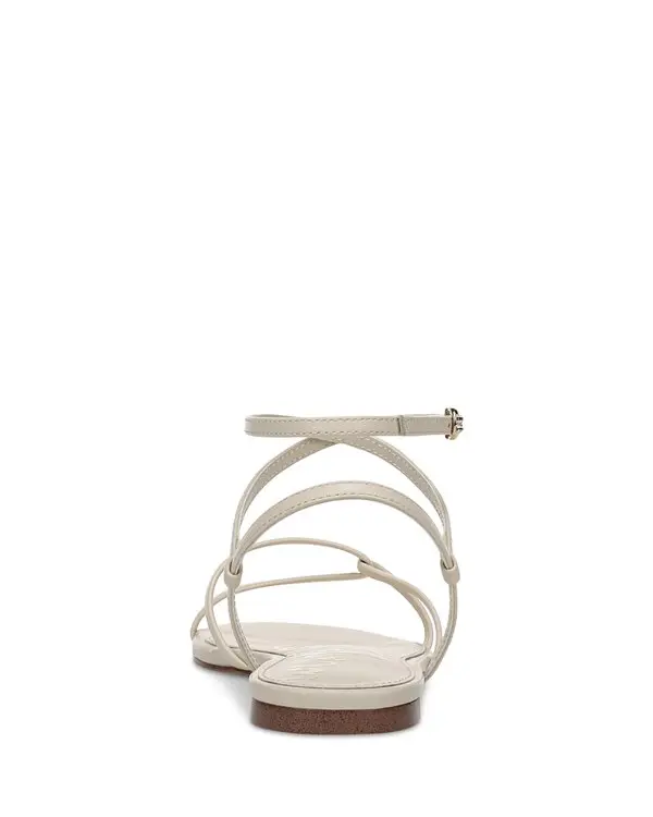 Sam Edelman Ellina Strappy Flat Sandals - Modern Ivory
