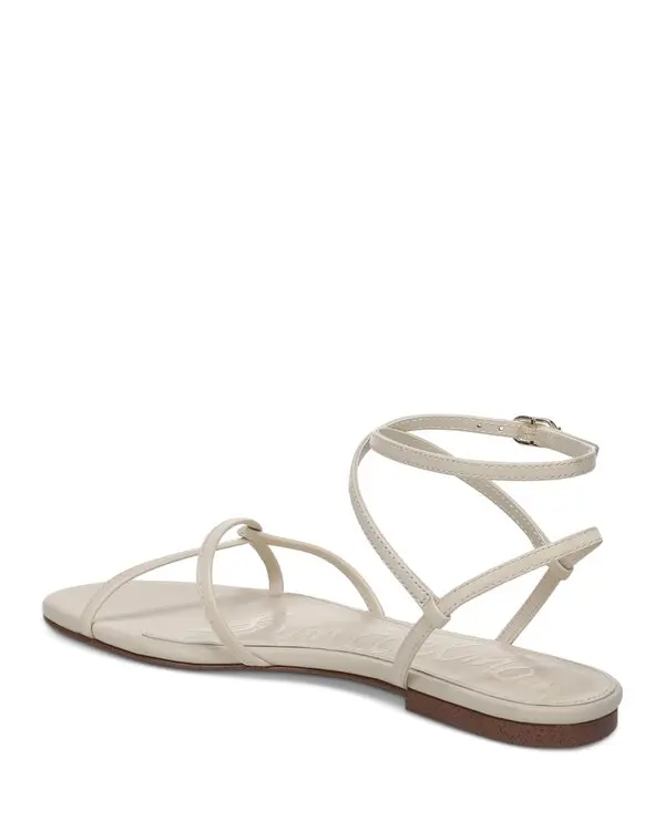 Sam Edelman Ellina Strappy Flat Sandals - Modern Ivory