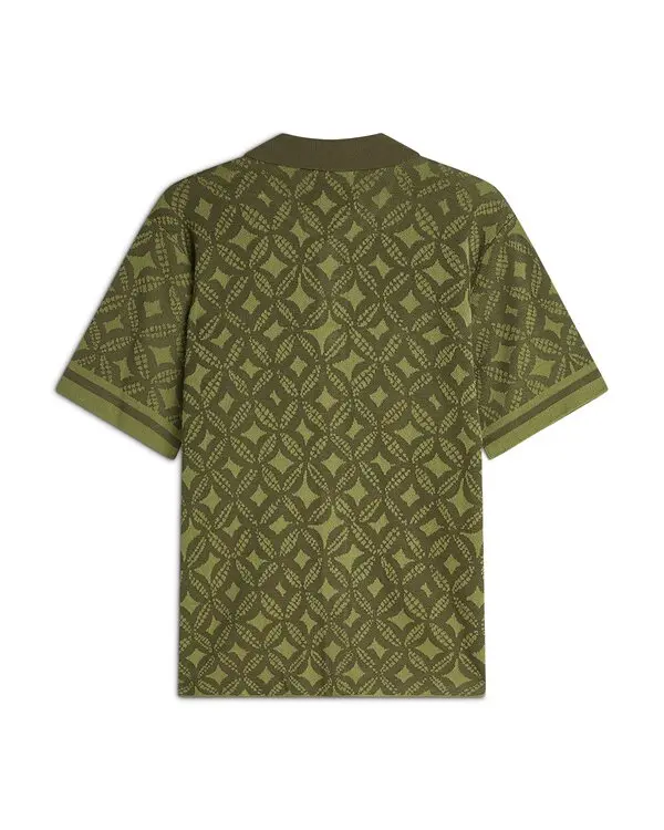 Scotch & Soda Jacquard Knit Patterned Shirt - Tiles Flow