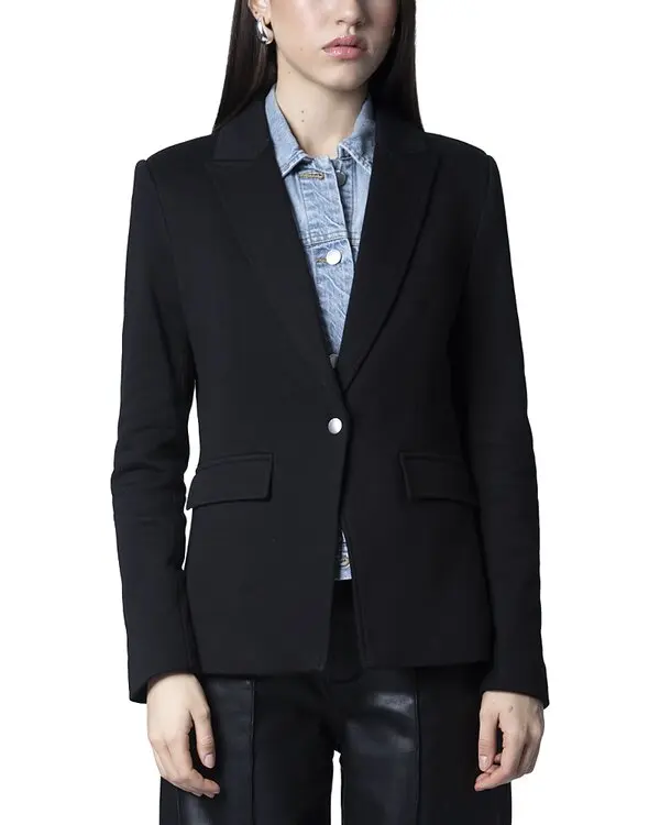 BLUE REVIVAL Helen Blazer - Black