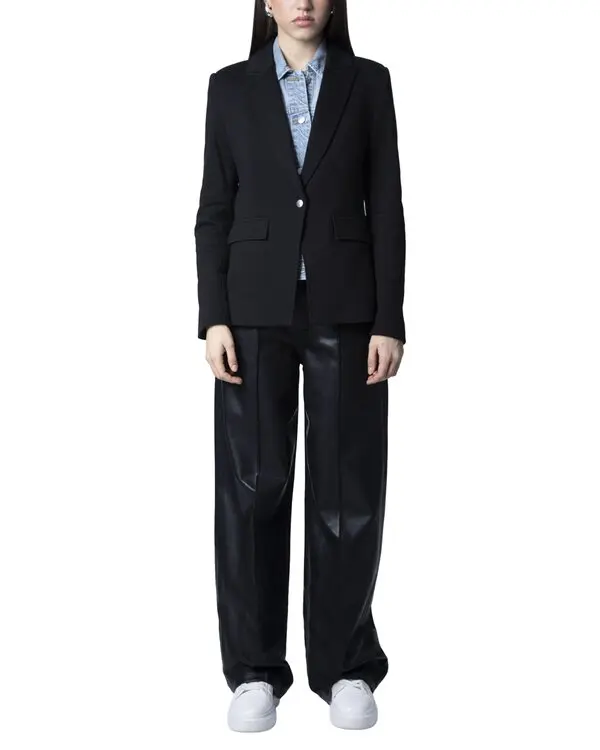 BLUE REVIVAL Helen Blazer - Black