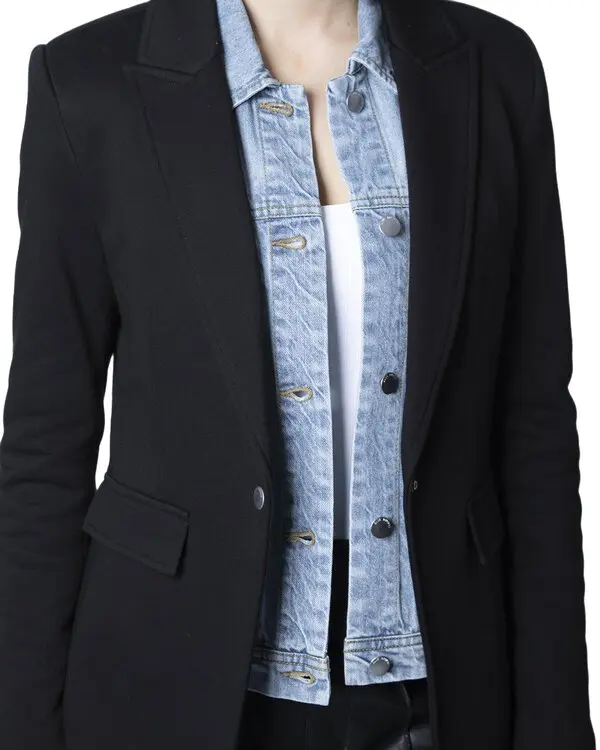BLUE REVIVAL Helen Blazer - Black