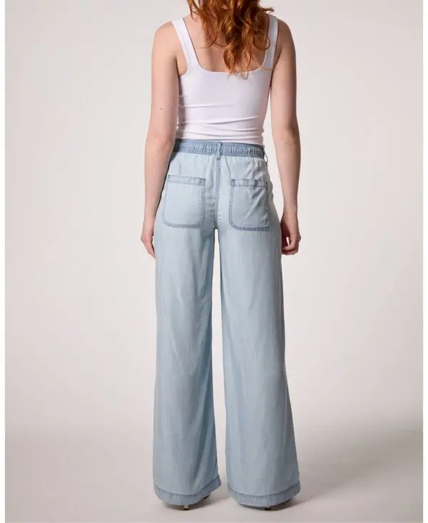 BLUE REVIVAL Scarlett Drawstring Utility Wide Leg Jeans