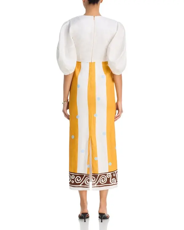 CALA DE LA CRUZ Gaia Linen Dress - Viaama