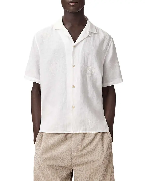 ALLSAINTS Sepal Short Sleeve Shirt - White