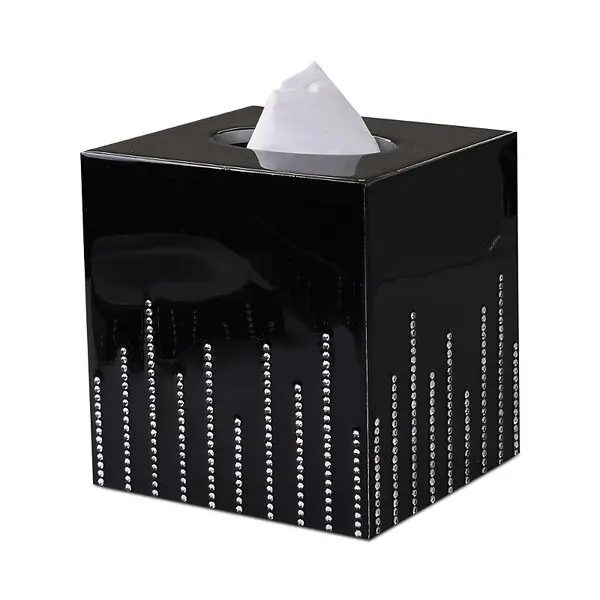 MIKE & ALLY Black Tissue Box - Cher