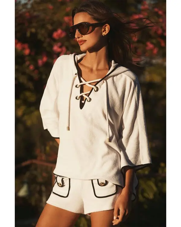 L'Agence Amiya Fine Line Cover Up Shorts