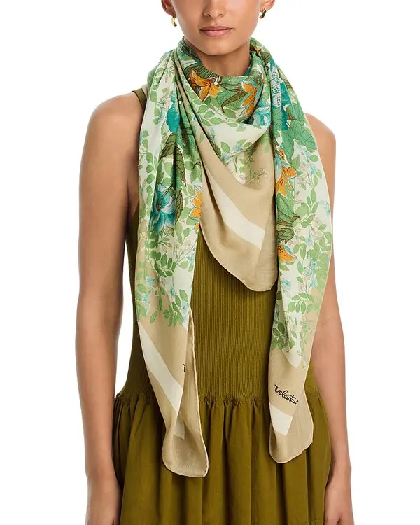 Valentino Garavani Wool & Cashmere Floral Shawl - Multi