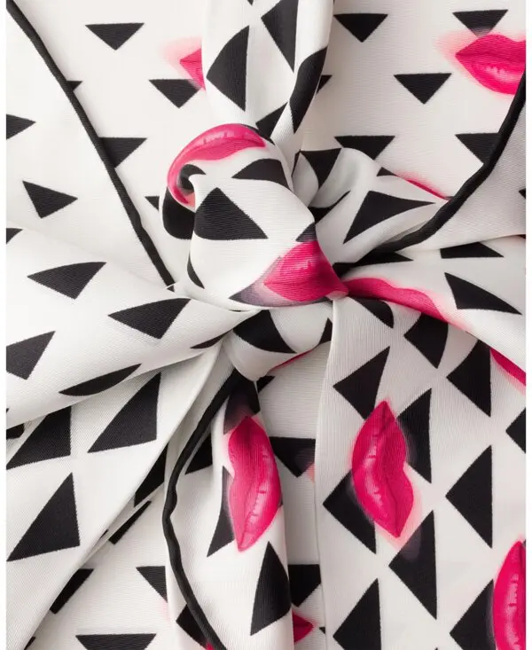 Prada Printed Silk Twill Top - Black