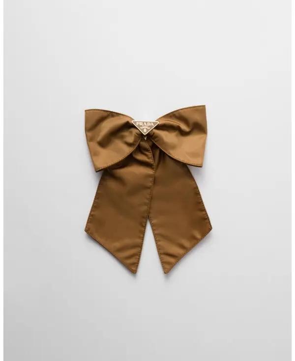 Prada Re-nylon Hair Clip - Brown