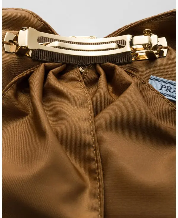 Prada Re-nylon Hair Clip - Brown