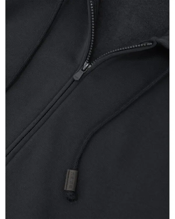 REISS Zip Through Drawstring Hoodie