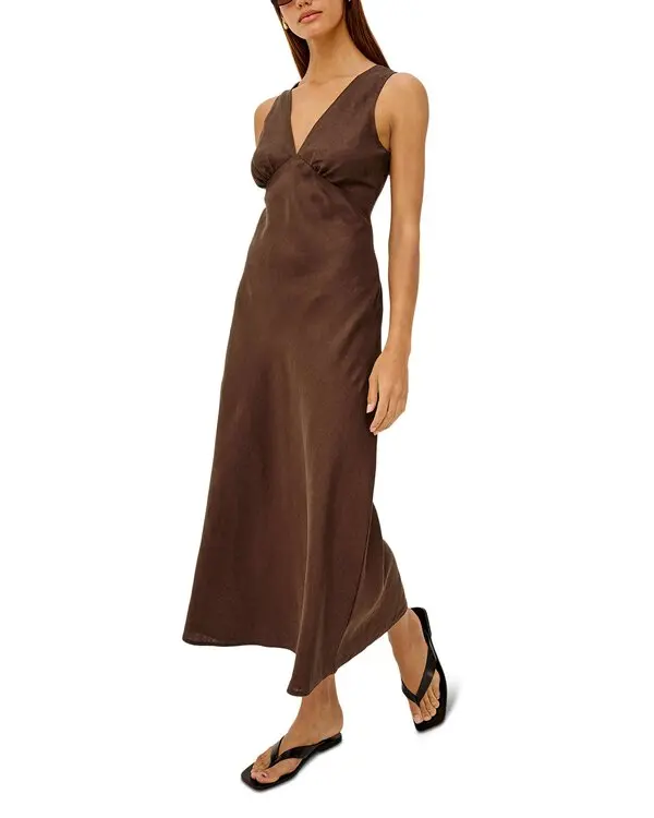 rails brown silk dress Rails