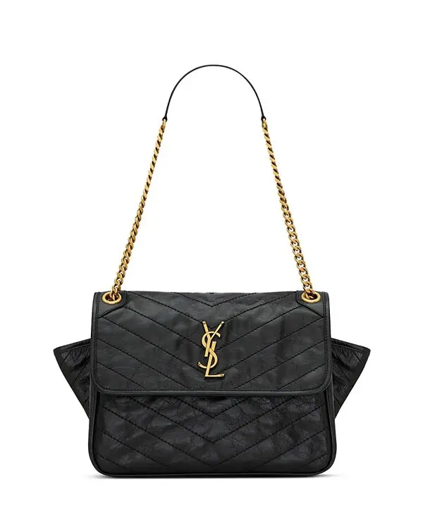 Saint Laurent Niki Tripouch Bag - Black