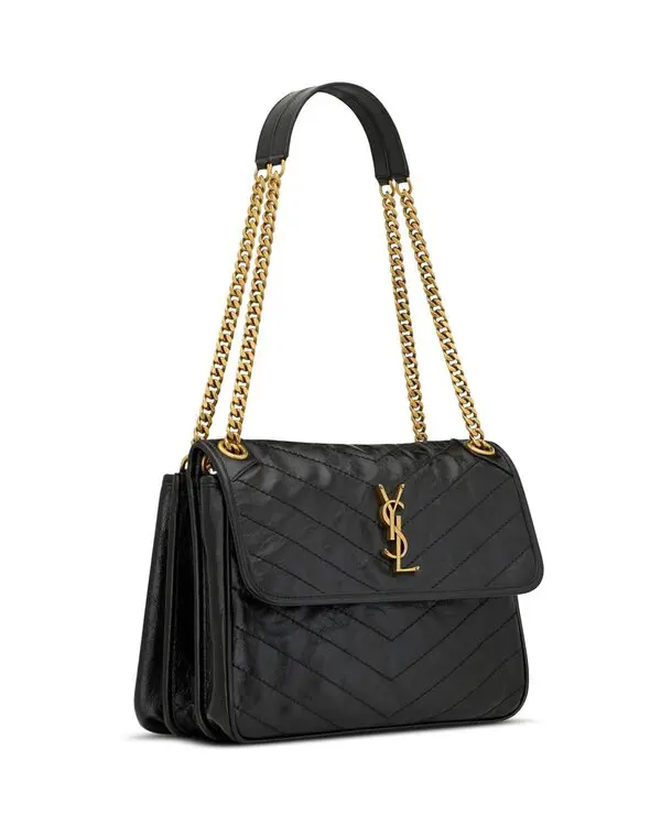 Saint Laurent Niki Tripouch Bag - Black