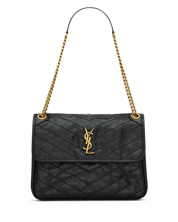Saint Laurent Niki Tripouch Bag - Black