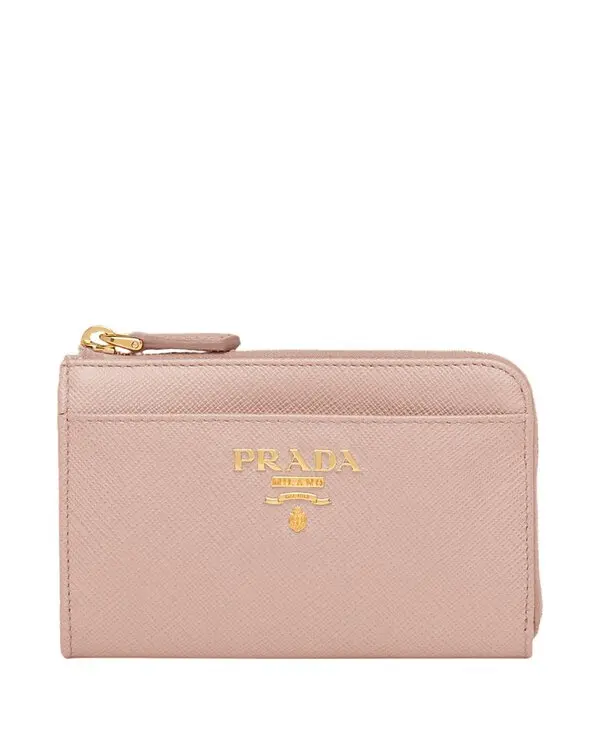 Prada Saffiano Leather Keychain - Powder