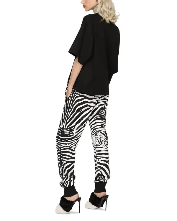 Dolce & Gabbana Flocked Logo Jersey T-shirt