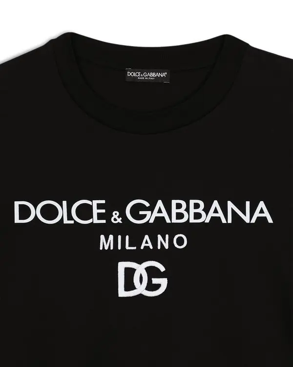 Dolce & Gabbana Flocked Logo Jersey T-shirt