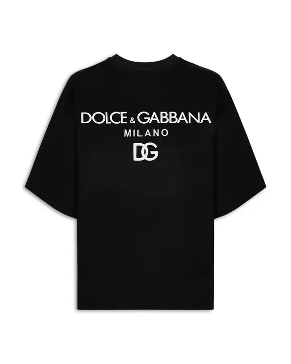 Dolce & Gabbana Flocked Logo Jersey T-shirt