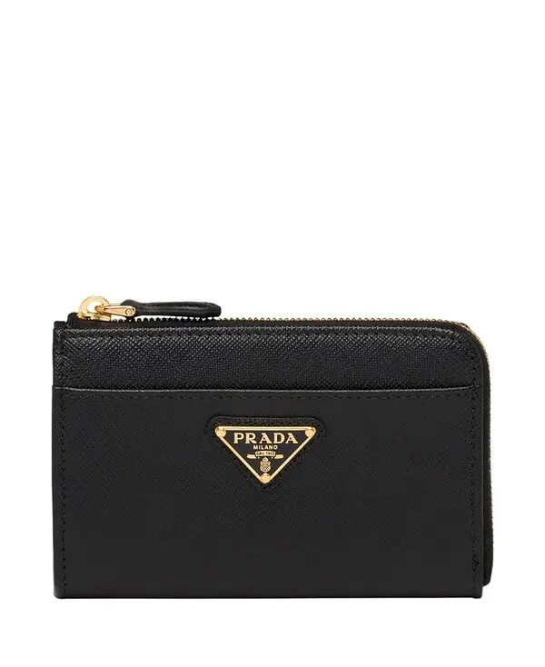 Prada Saffiano Leather Keychain - Black