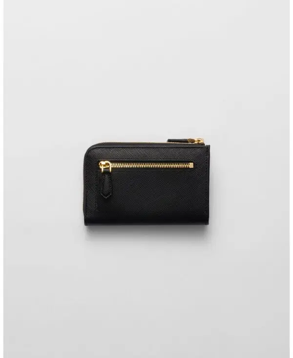Prada Saffiano Leather Keychain - Black