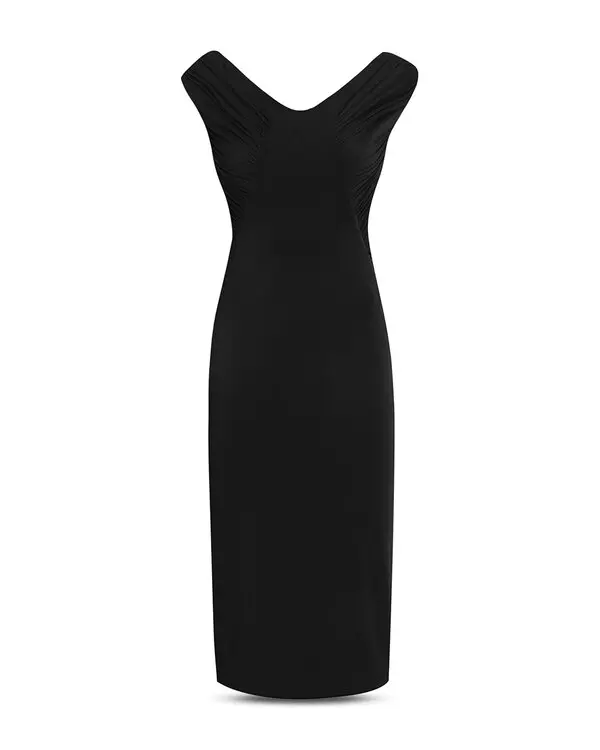 Dolce & Gabbana Crepe Organza Midi Dress