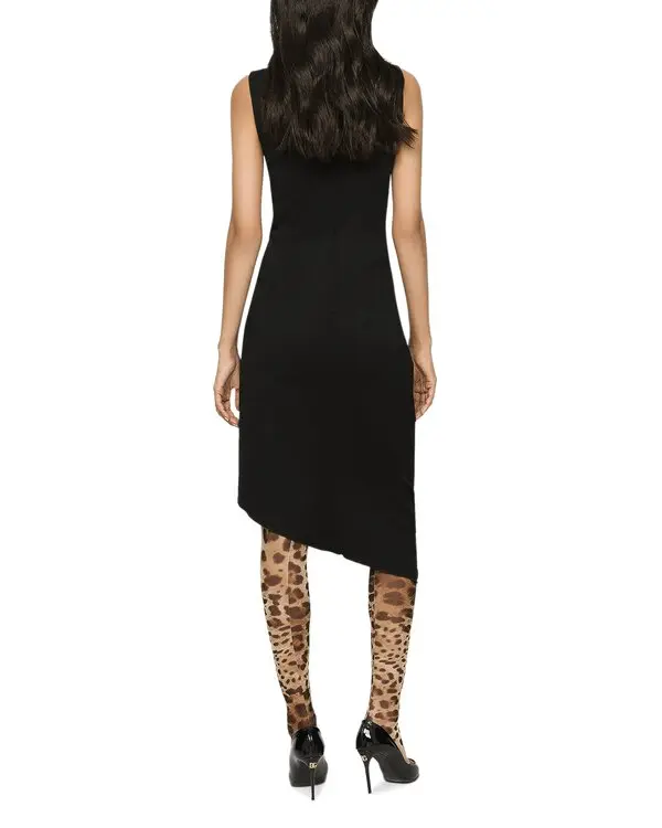 Dolce & Gabbana Milano Rib Jersey Midi Dress