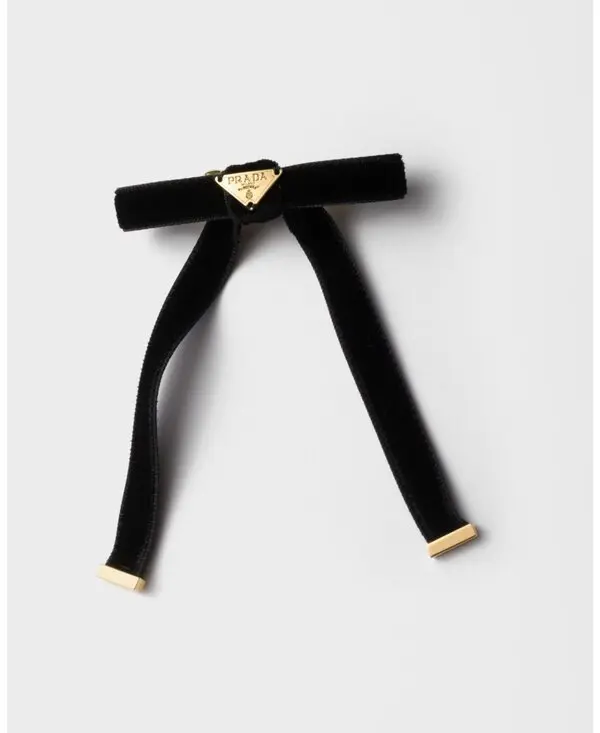 Prada Velvet Hair Clips Set Of 2