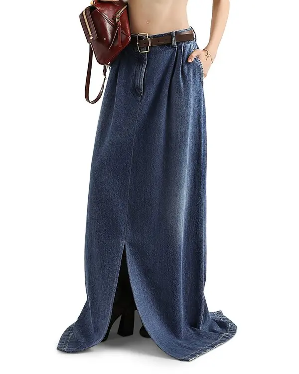 Dolce & Gabbana Long Denim Skirt - Medium Blue