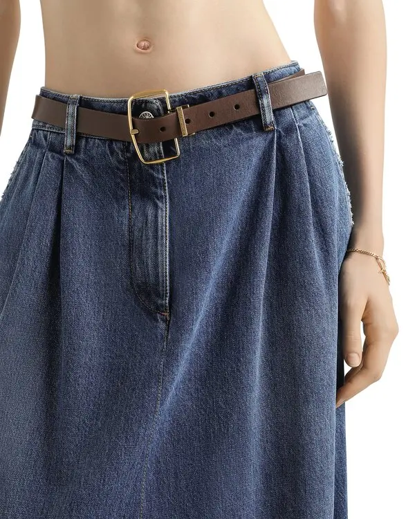 Dolce & Gabbana Long Denim Skirt - Medium Blue