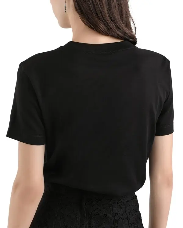 Dolce & Gabbana Embroidered Logo Jersey T-shirt - Black