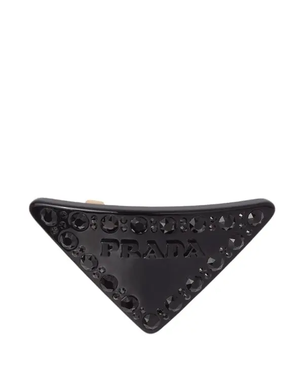 Prada Plexiglass Hair Clip - Black