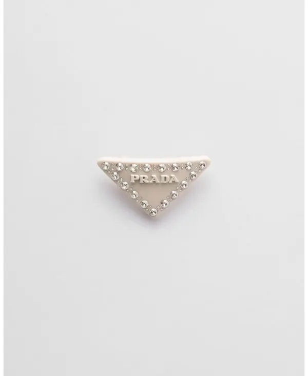 Prada Plexiglass Hair Clip - Neutral