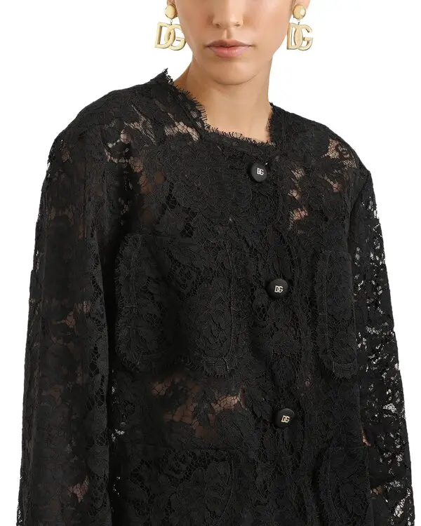 Dolce & Gabbana Single-breasted Lace Jacket