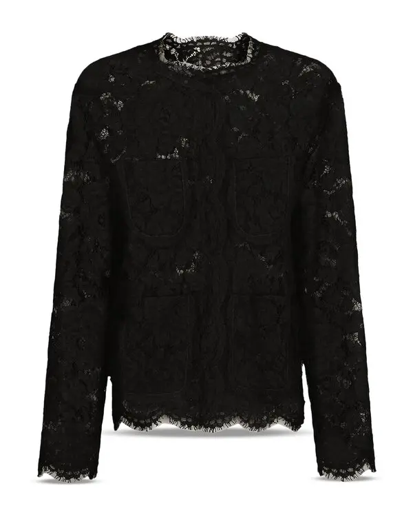 Dolce & Gabbana Single-breasted Lace Jacket