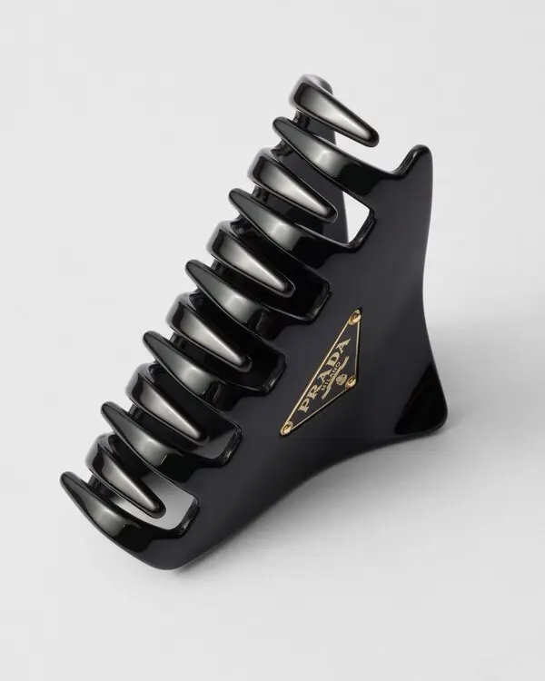 Prada Plexiglas Claw Clip - Black