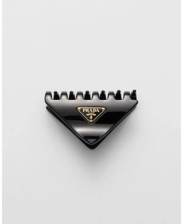 Prada Plexiglas Claw Clip - Black