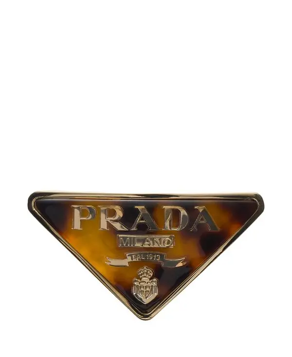 Prada Plexiglas And Metal Hair Clip - Neutral