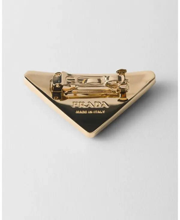 Prada Plexiglas And Metal Hair Clip - Neutral