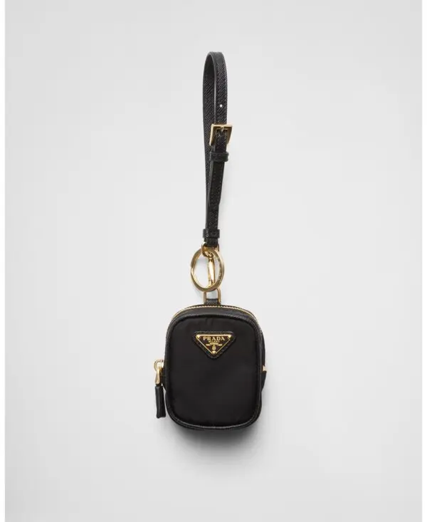 Prada Re-edition 1978 Re-nylon Mini-pouch With Keychain