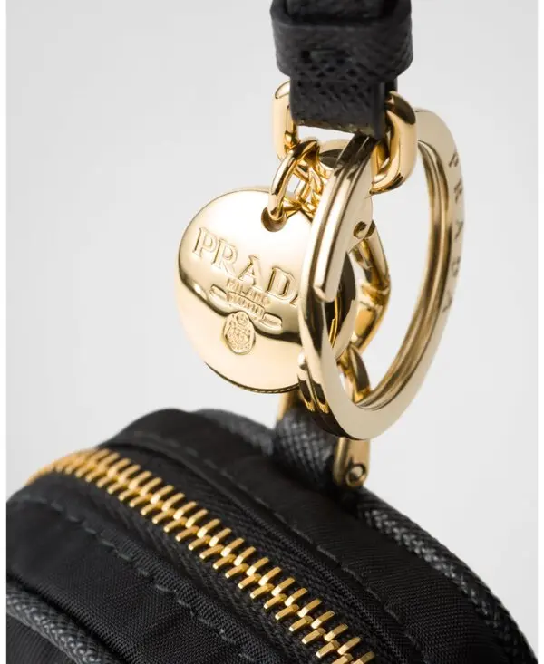 Prada Re-edition 1978 Re-nylon Mini-pouch With Keychain