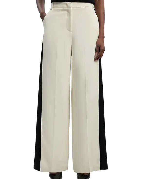 Karen Millen Contrast Wide Leg Trouser