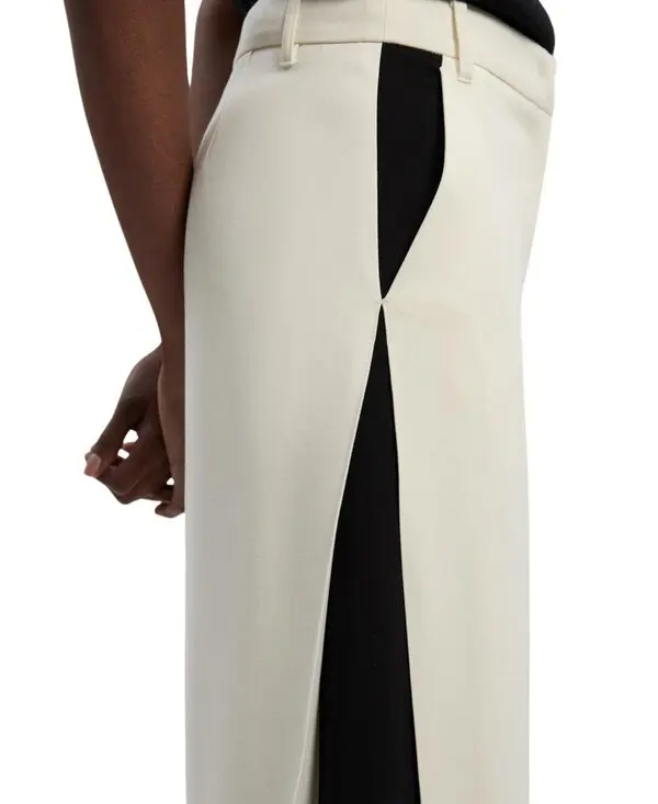 Karen Millen Contrast Wide Leg Trouser