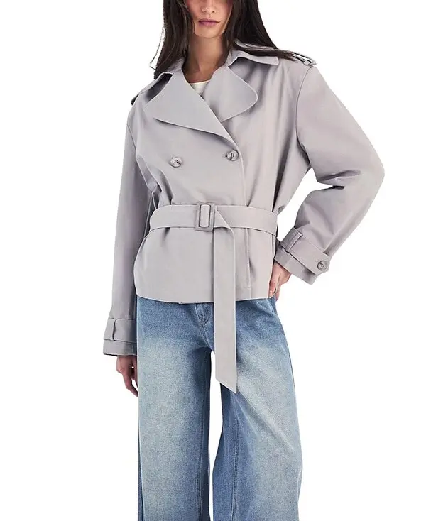 Nasty Gal Double Breasted Short Trench Coat